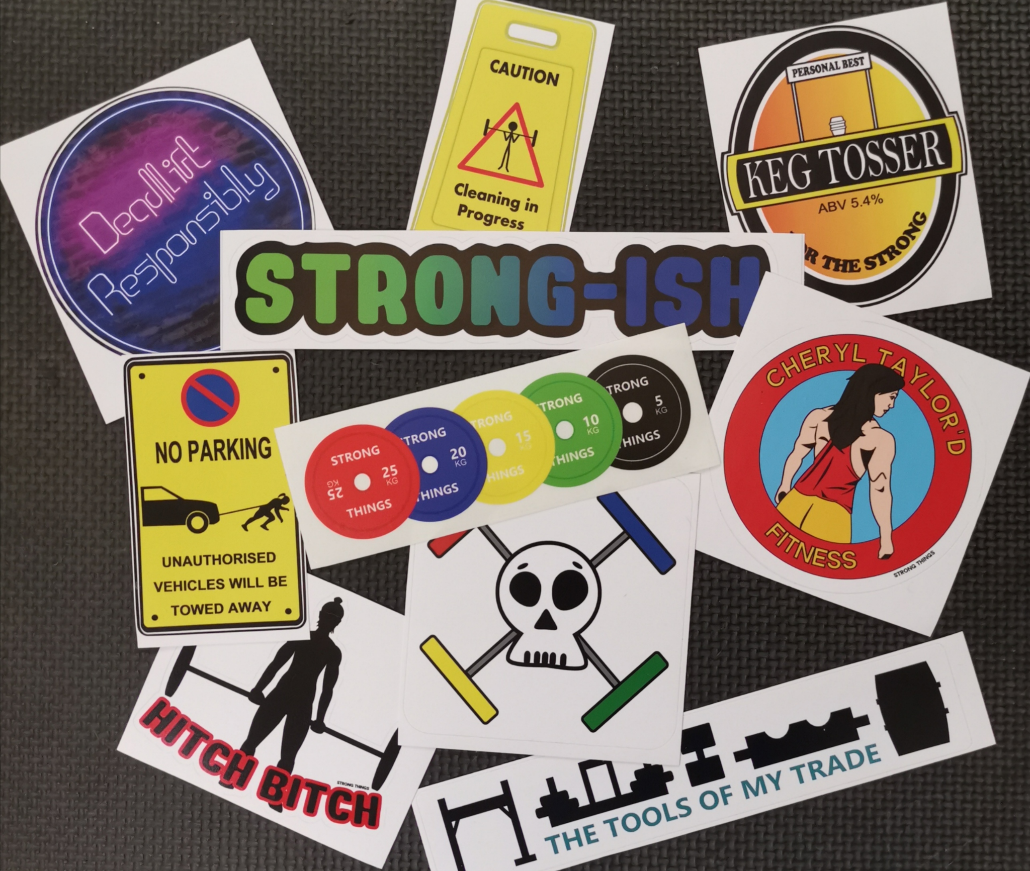 Vinyl Stickers for Strength Athletes - Caffer's Art – tagged "Strongman ...
